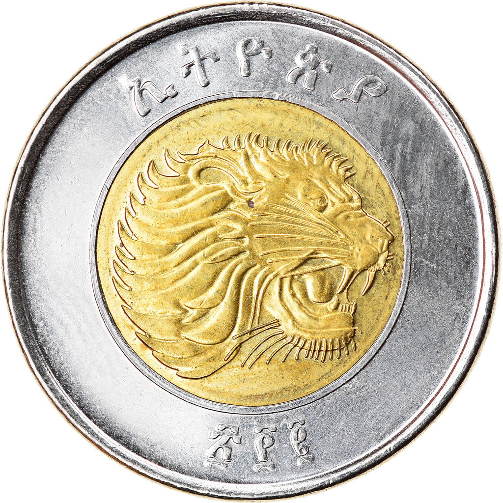 Coin, Ethiopia, Birr, 2010, Royal Canadian Mint, , Bi-Metallic, KM:78