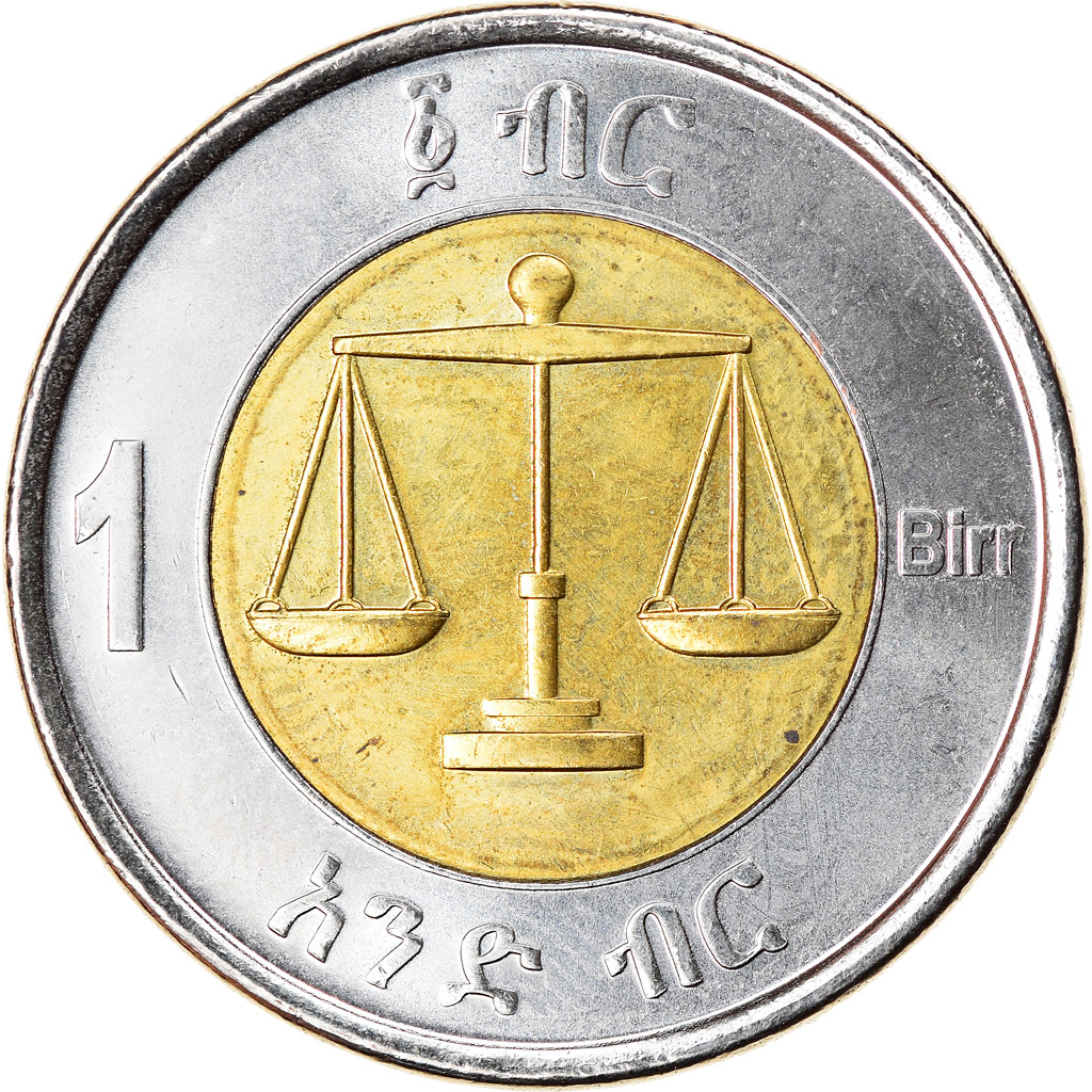 Coin, Ethiopia, Birr, 2010, Royal Canadian Mint, , Bi-Metallic, KM:78