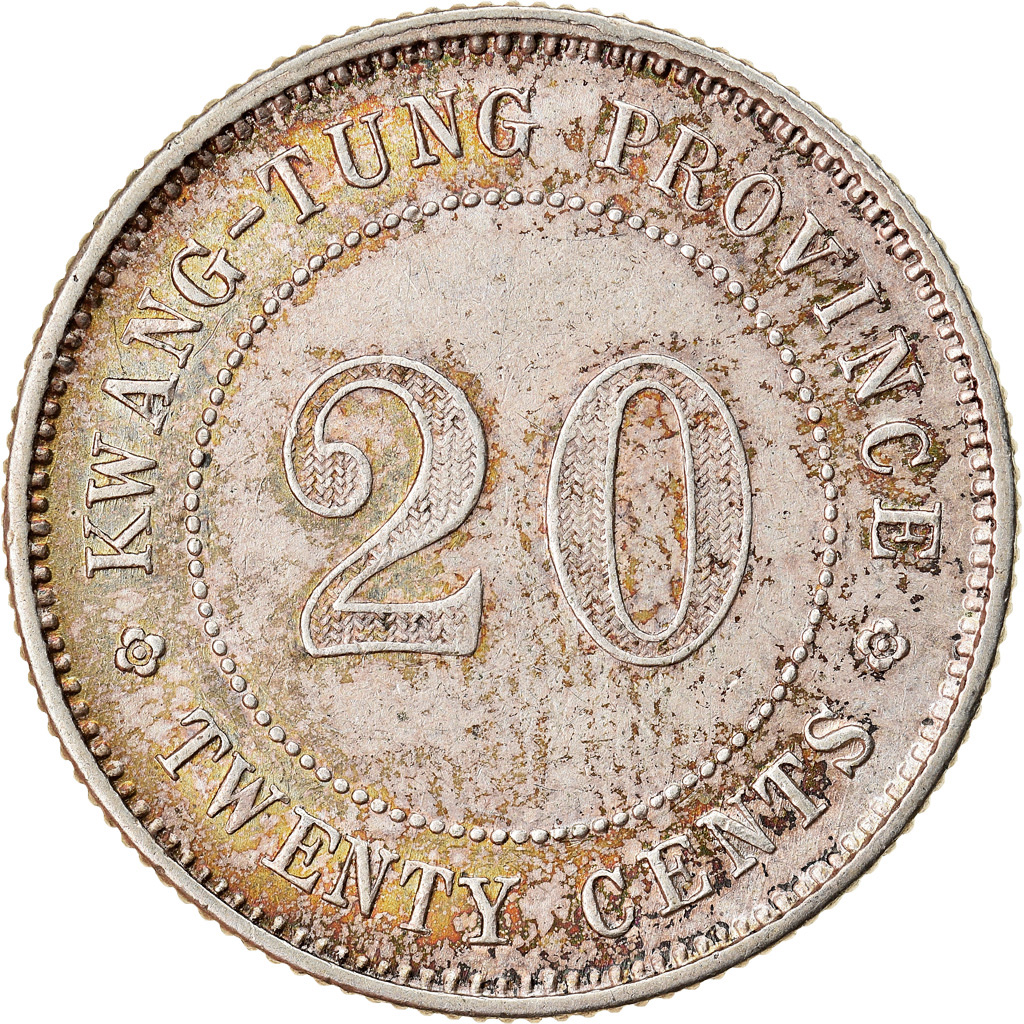Coin, China, KWANGTUNG PROVINCE, 20 Cents, 1920, , Silver, KM:423