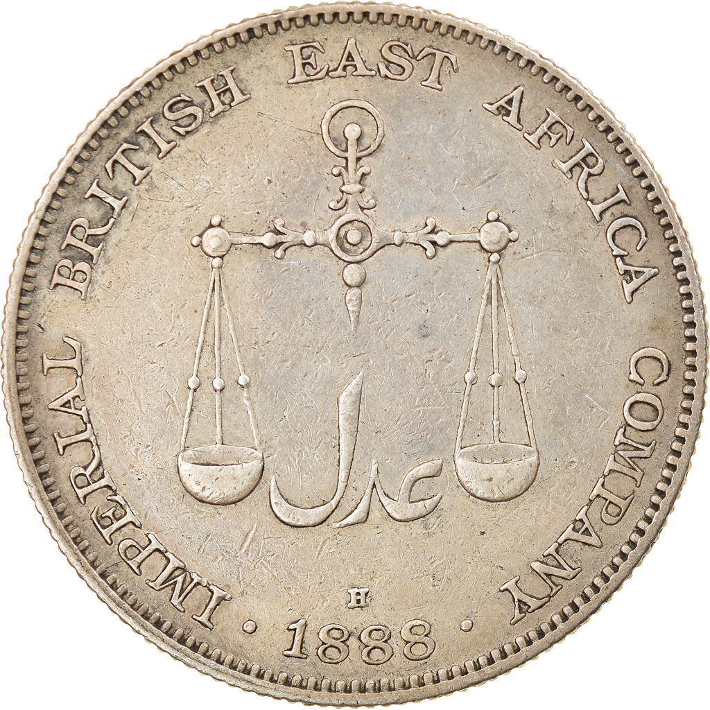 Coin, MOMBASA, Rupee, 1888, Birmingham, , Silver, KM:5 | African Coins