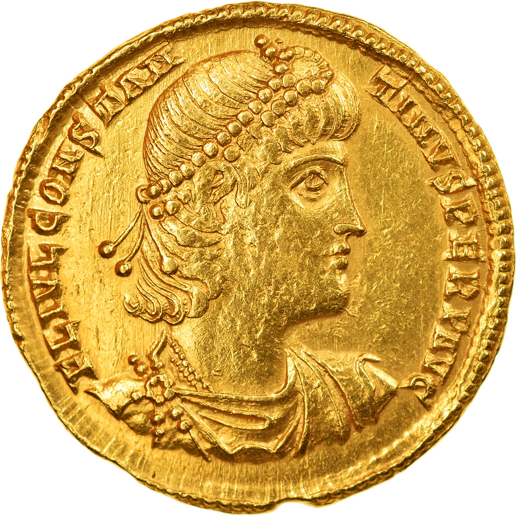 Coin, Constantine II, Solidus, 317-340, Antioch, , Gold, RIC:23