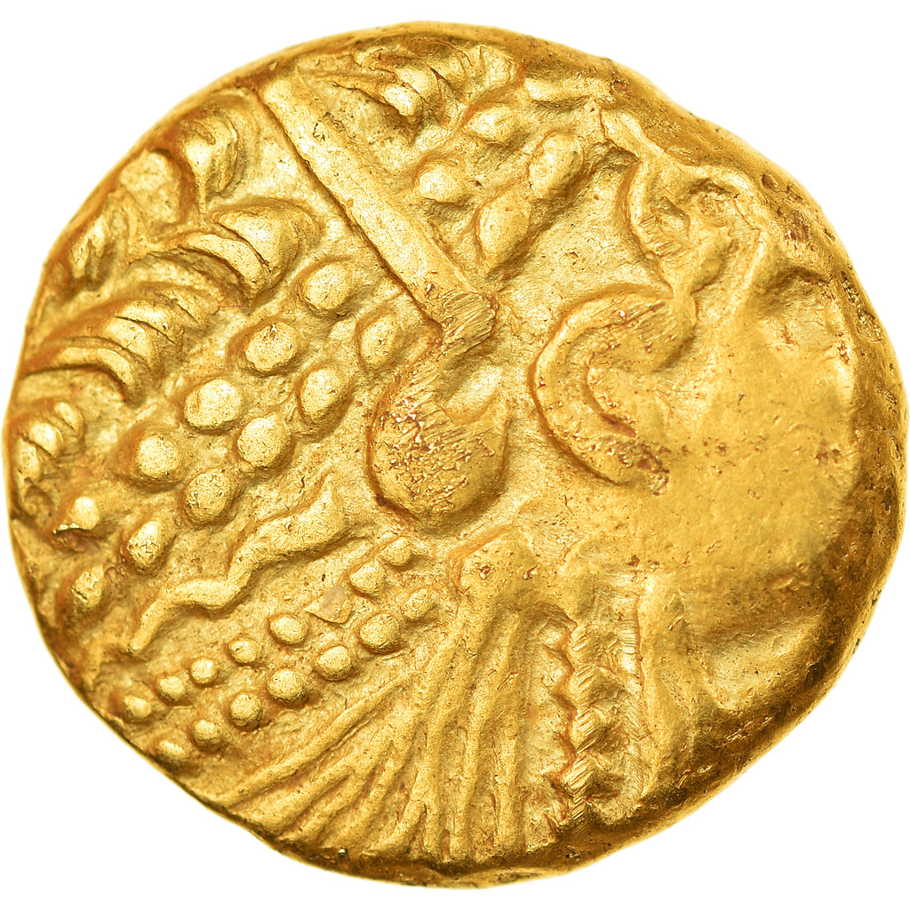 Coin, Ambiani, Stater, 1st century BC, Rare, , Gold, Delestrée:157