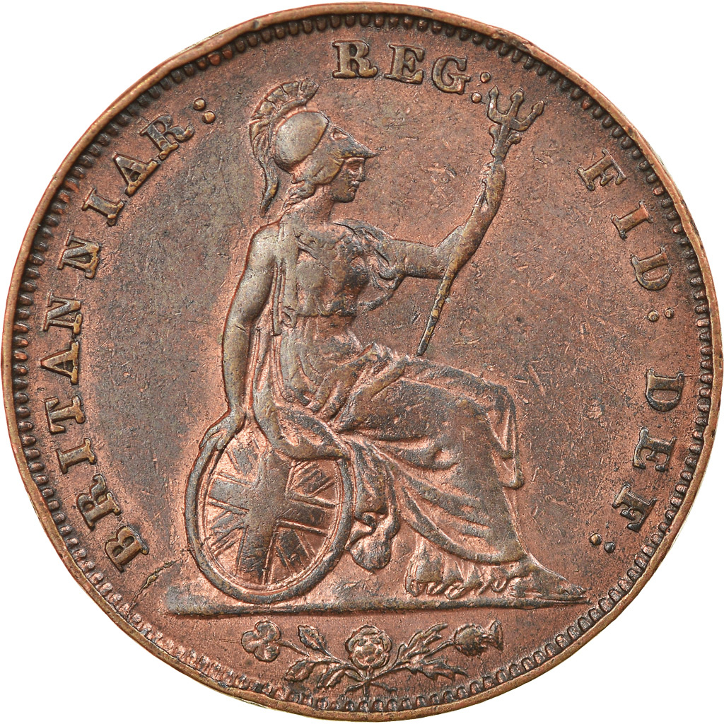 Coin, Great Britain, Victoria, Farthing, 1848, London, , Copper, KM:725