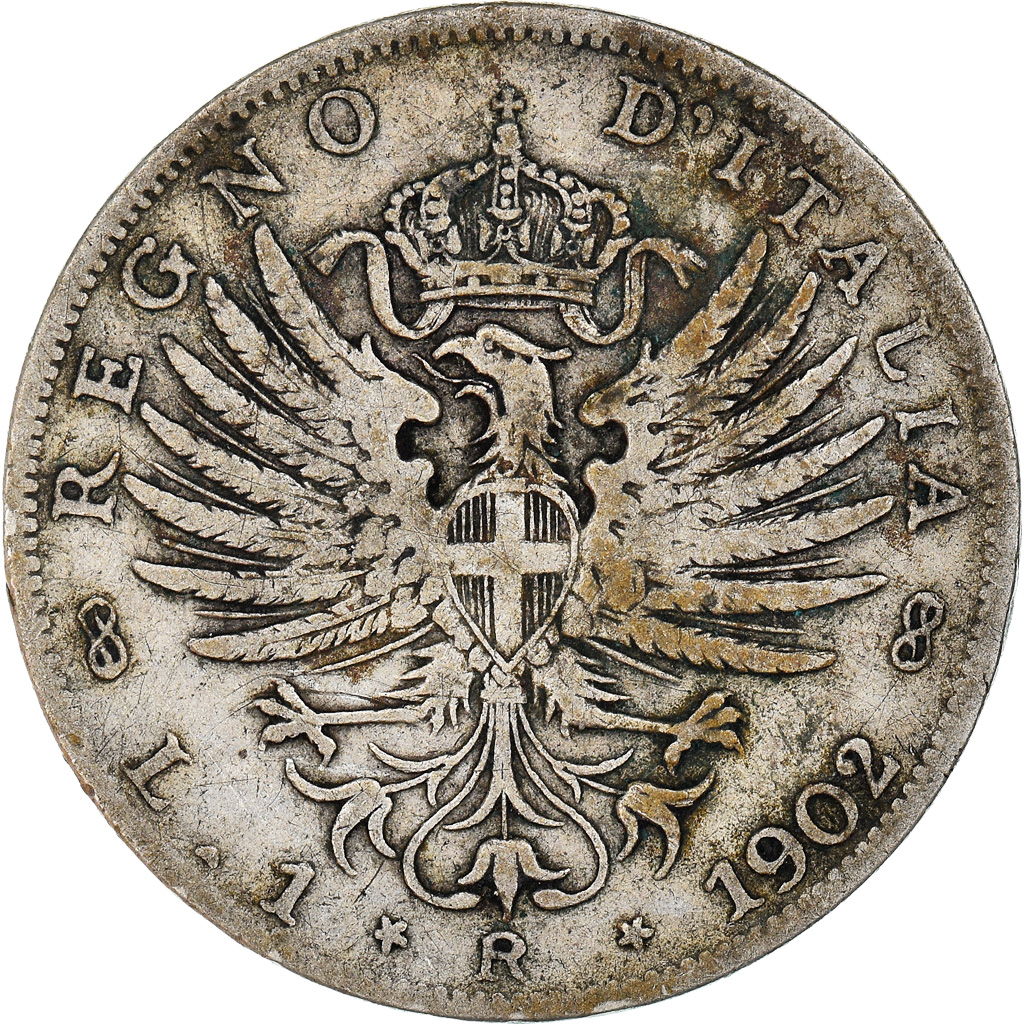 Coin, Italy, Vittorio Emanuele III, Lira, 1902, Rome, , Silver, KM:32
