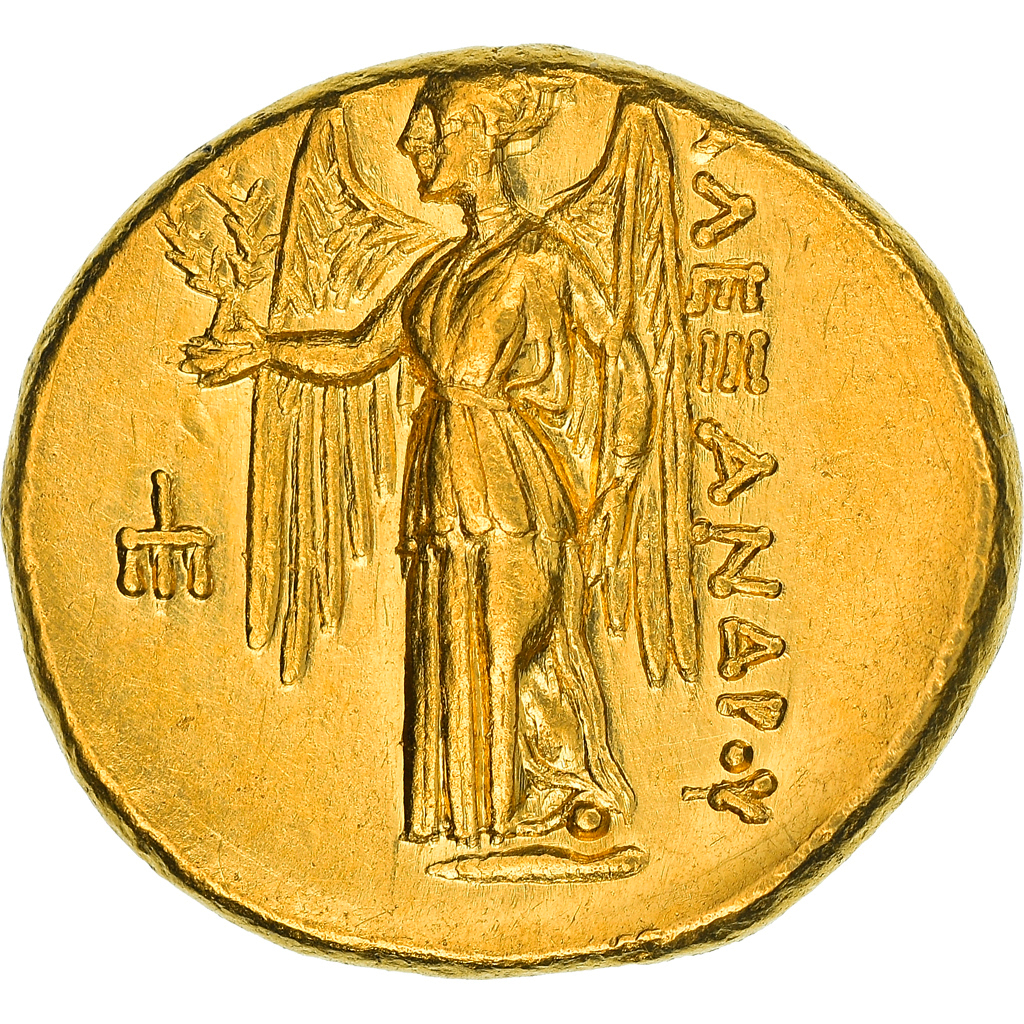 Coin, Alexander III, Stater, 336-323 BC, Amphipolis, Rare in this quality