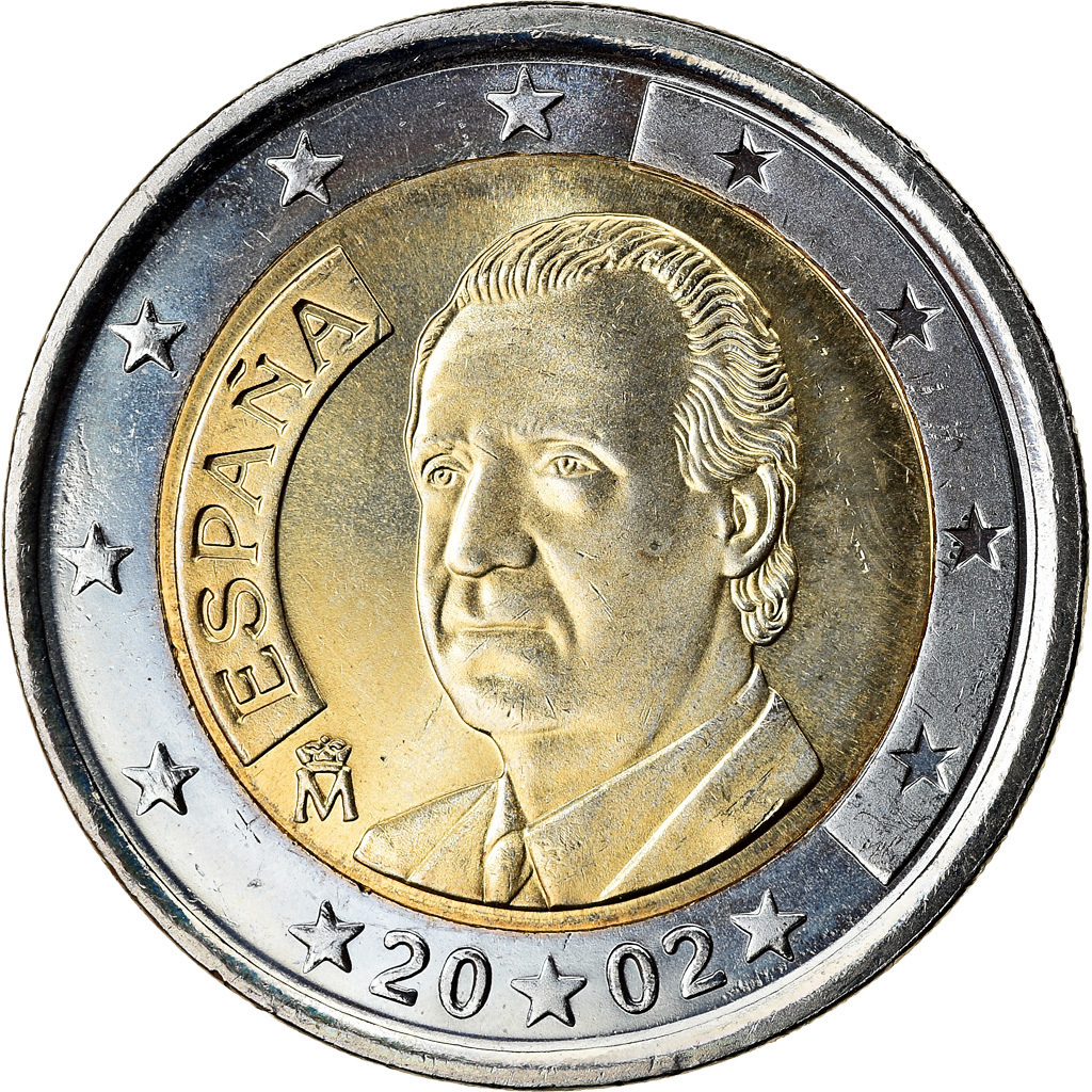 Spain, 2 Euro, 2002, , Bi-Metallic, KM:1047 | European Coins