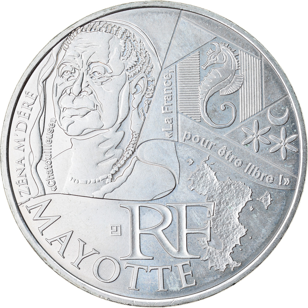 Coin, France, 10 Euro, Mayotte, 2012, , Silver, KM:1862 | European Coins