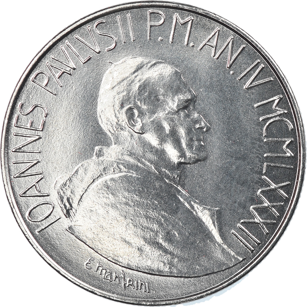 Coin, VATICAN CITY, John Paul II, 100 Lire, 1982, Roma, , Stainless
