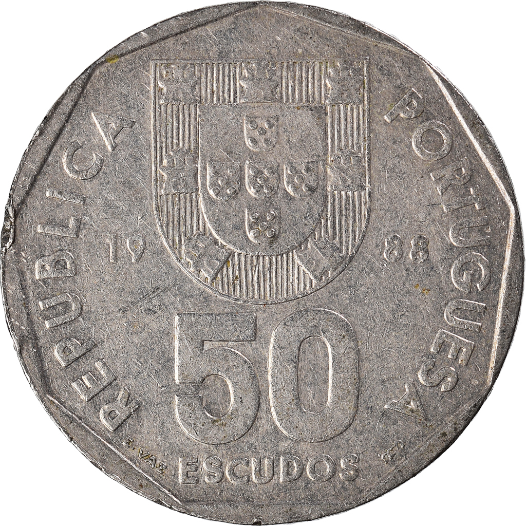 [#923491] moneda, portugal, 50 escudos, 1988 - Compra venta en todocoleccion