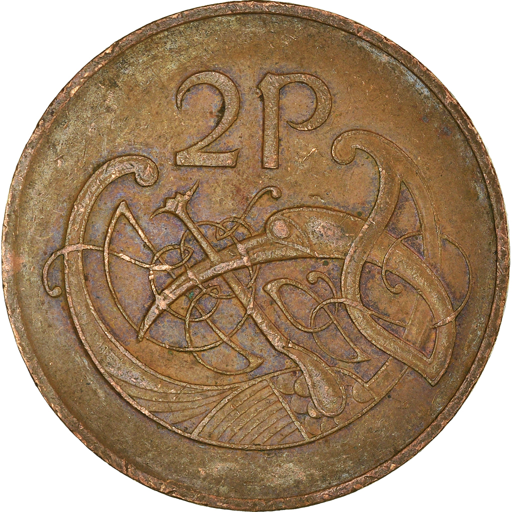 Coin, IRELAND REPUBLIC, 2 Pence, 1980 | European Coins