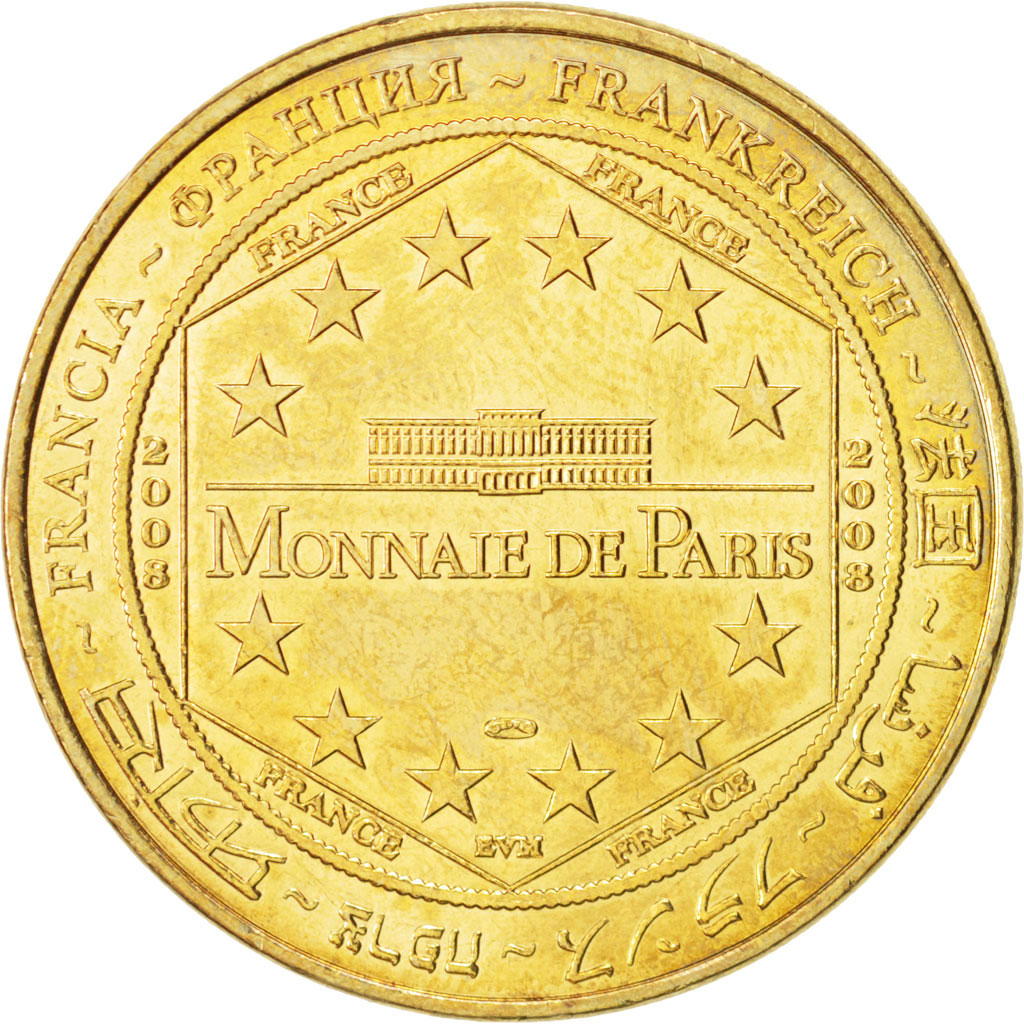 France, Token, Tourist Token, 2008, Monnaie de Paris, , Cupro-nickel
