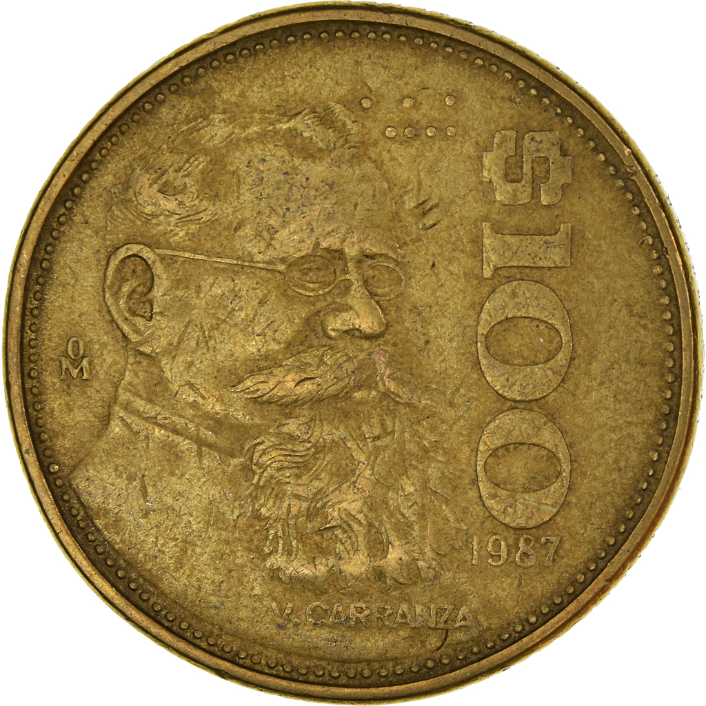 Coin, Mexico, 100 Pesos, 1987 | North & Central American and Caribbean ...