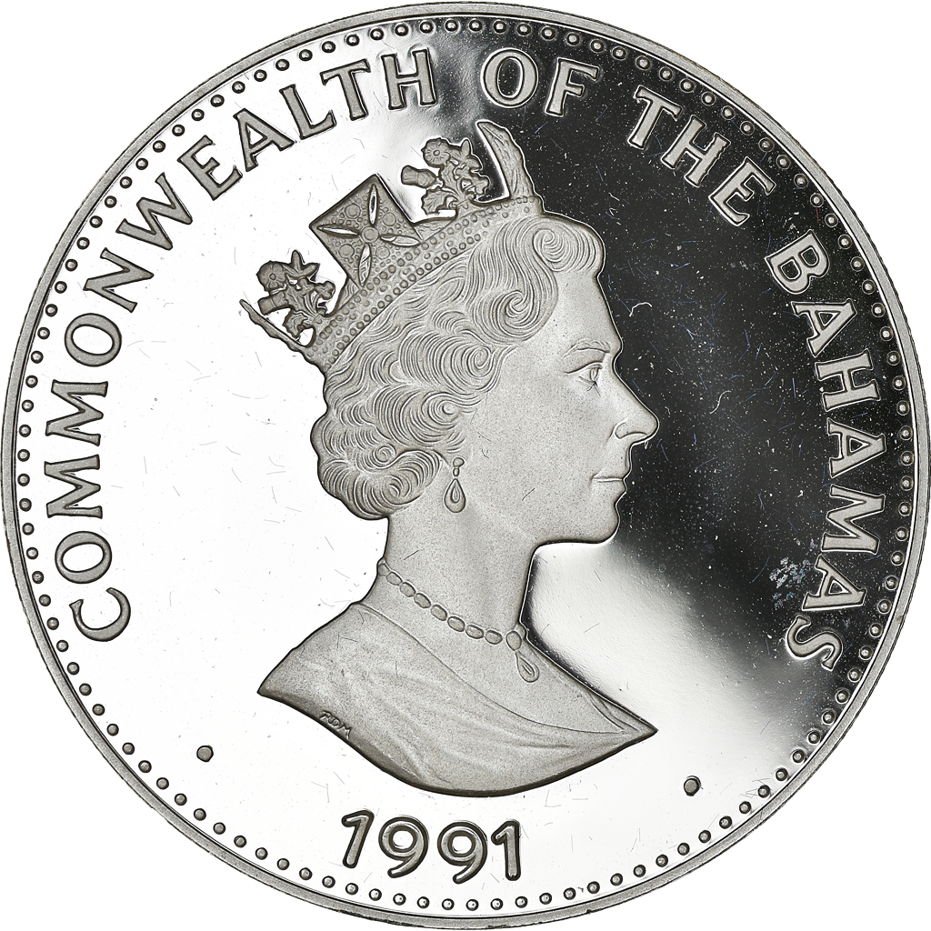 [#940274] moneda, bahamas, elizabeth ii, 5 doll - Comprar Monedas de ...