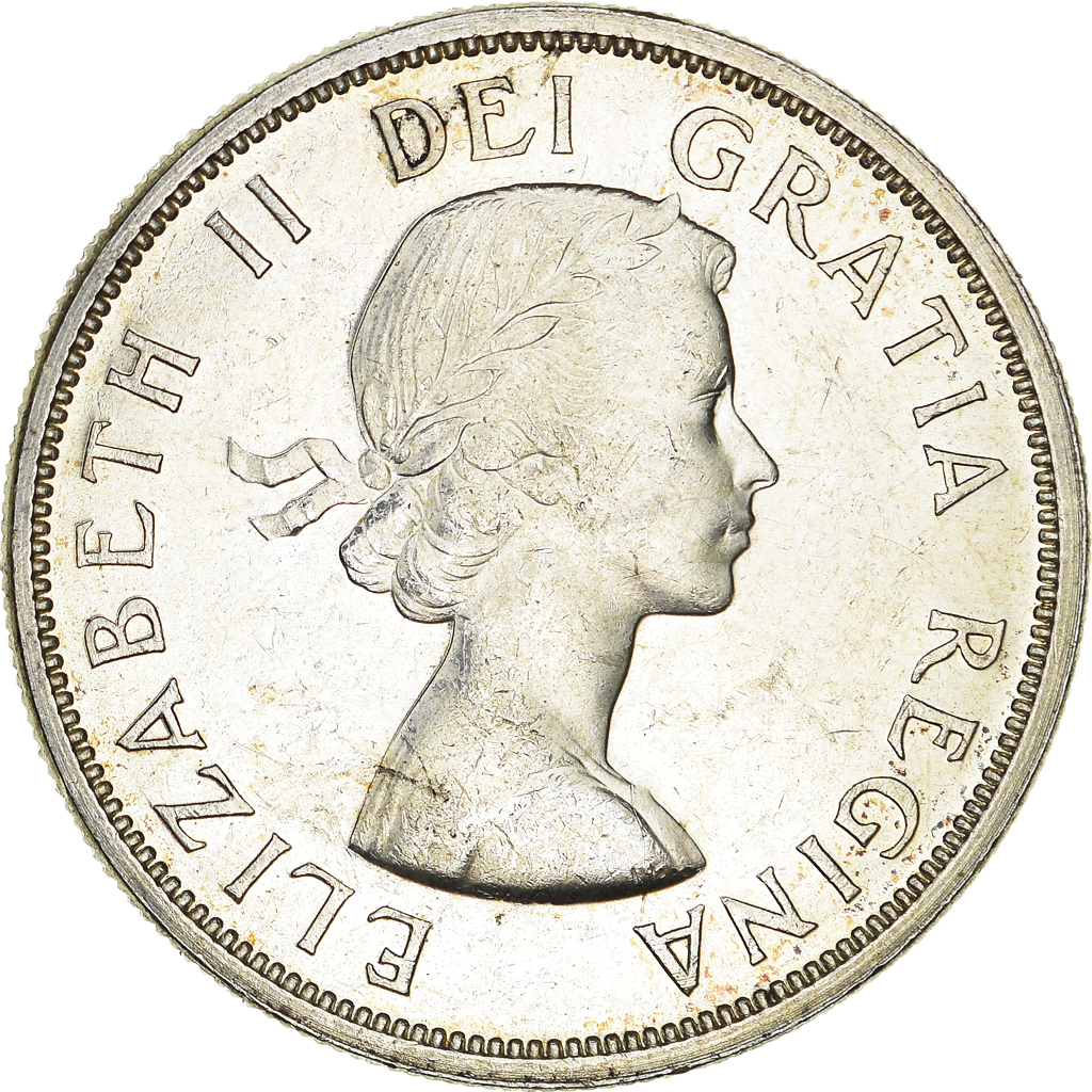 Coin, Canada, Elizabeth II, Dollar, 1962, Royal Canadian Mint, Ottawa