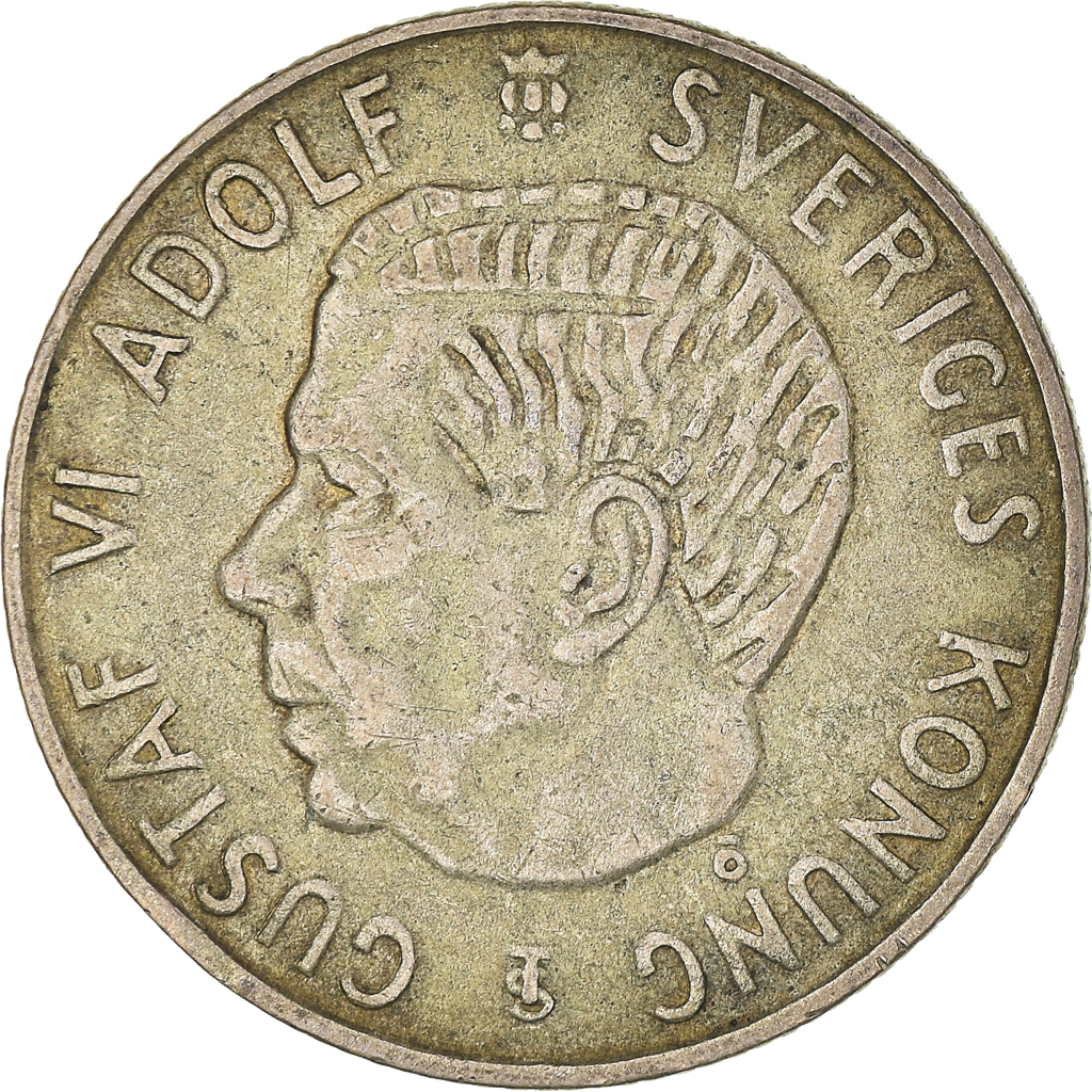 Coin, Sweden, Gustaf VI, Krona, 1953, , Silver, KM:826 | European Coins
