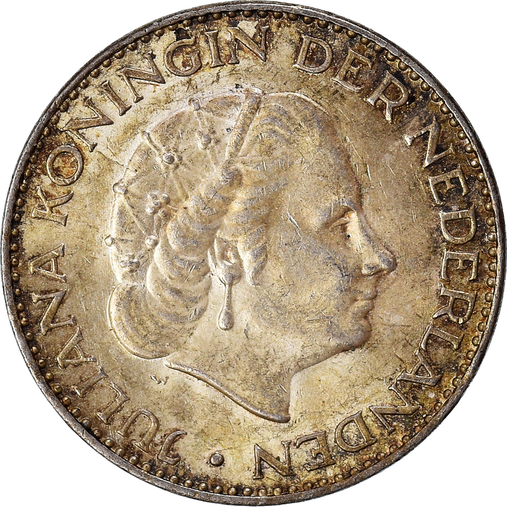 Coin, Netherlands, Gulden, 1964 | European Coins