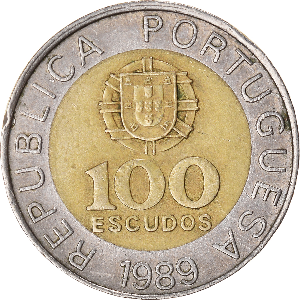 Coin, Portugal, 100 Escudos, 1989 | European Coins