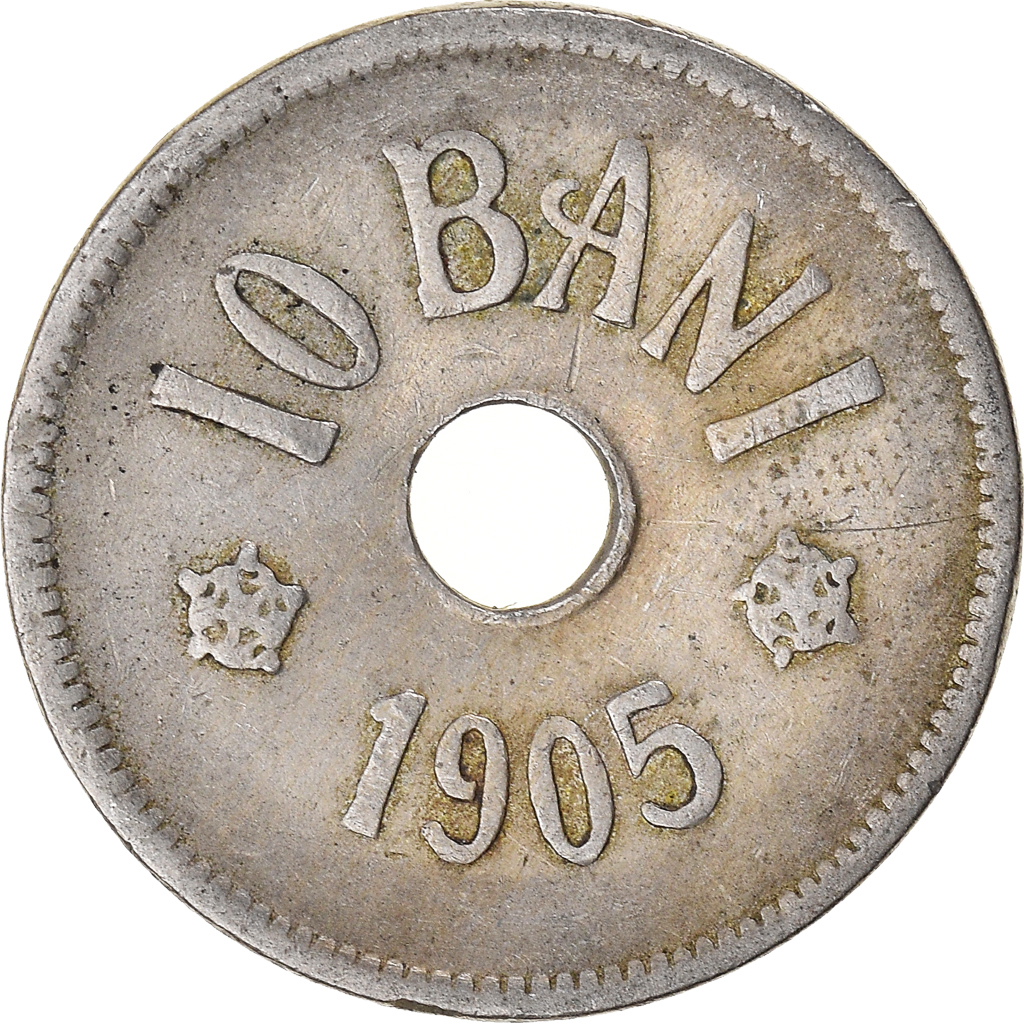 Coin, Romania, 10 Bani, 1905 | European Coins