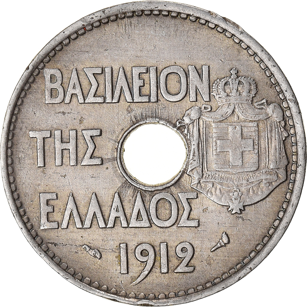 Coin, Greece, 20 Lepta, 1912 | European Coins