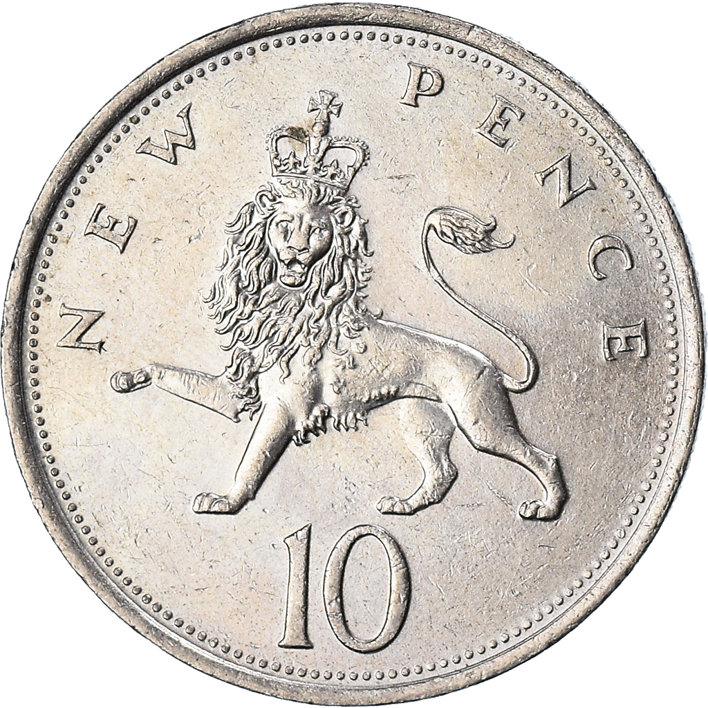 Coin, Great Britain, 10 New Pence, 1980 | European Coins