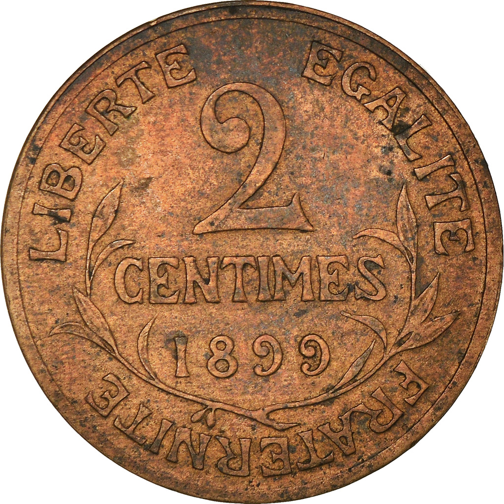 Coin, France, Dupuis, 2 Centimes, 1899, Paris, , Bronze, KM:841