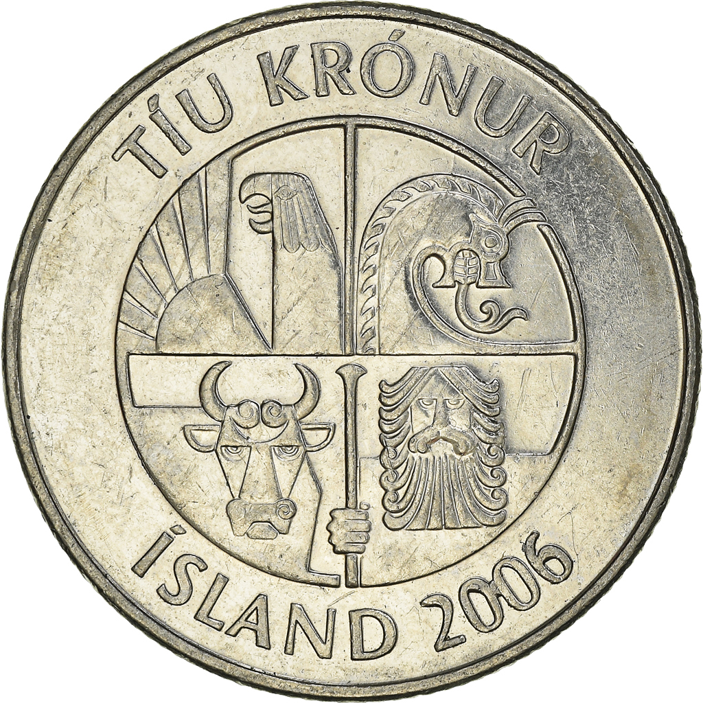 Coin, Iceland, 10 Kronur, 2006, , Nickel plated steel, KM:29.1a