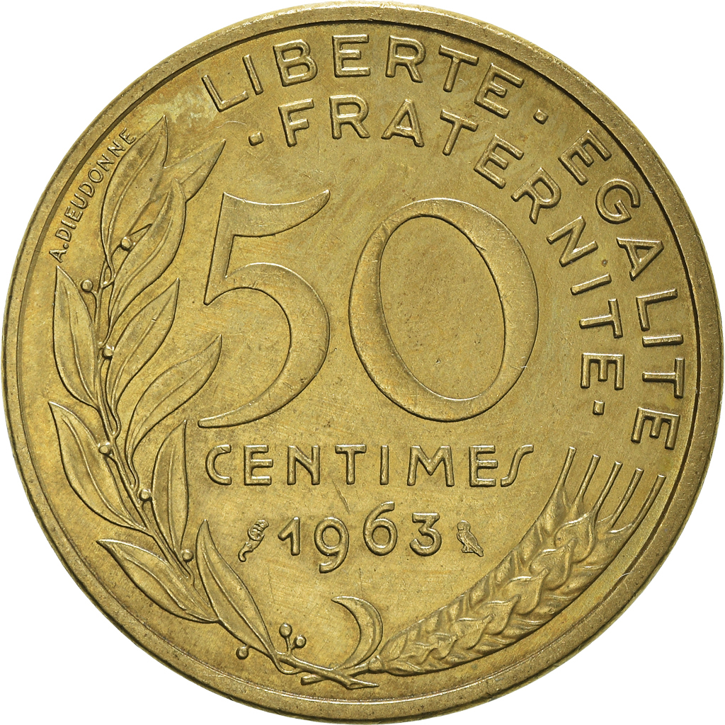Coin, France, Marianne, 50 Centimes, 1963, Paris, , Aluminum-Bronze