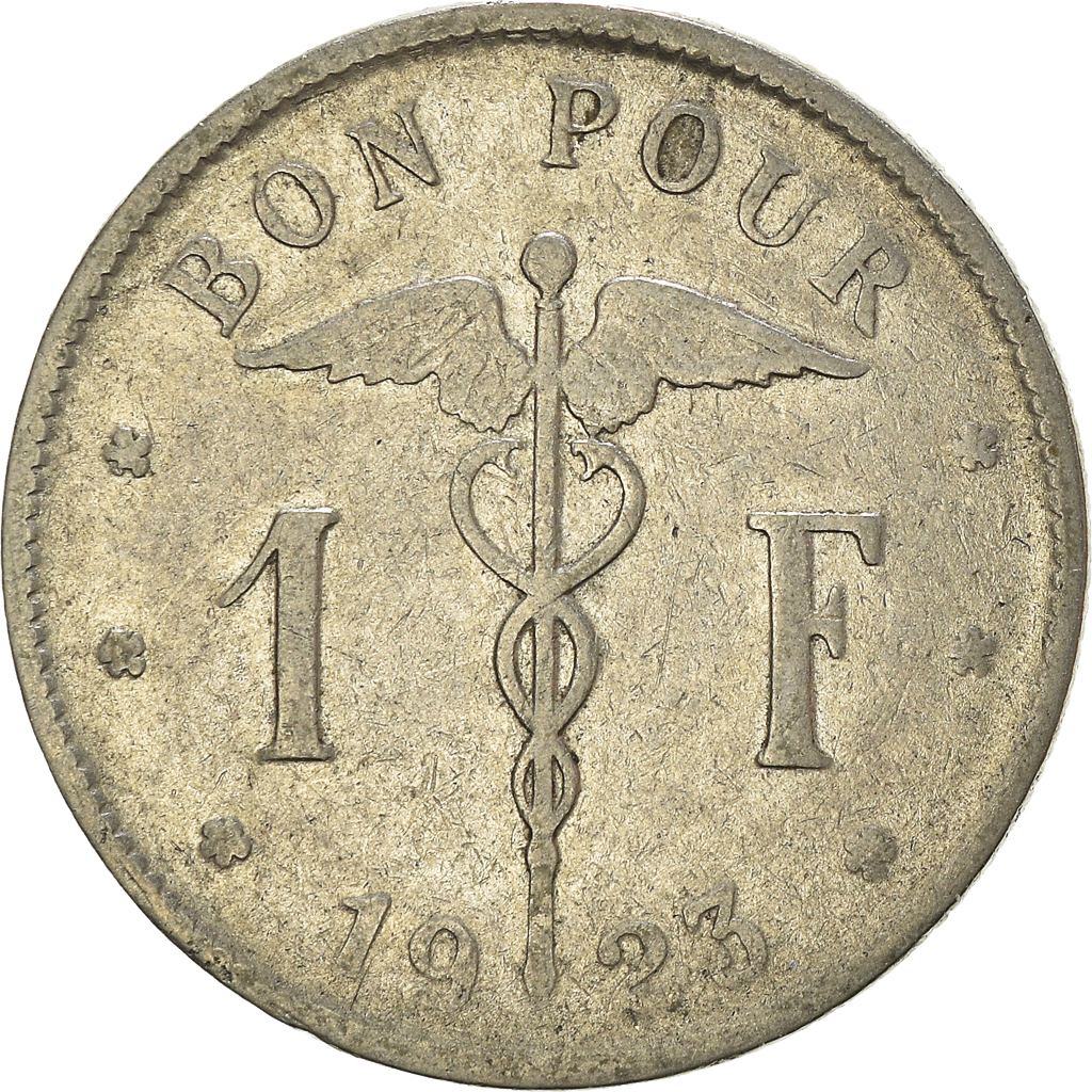 Coin, Belgium, Franc, 1923, , Nickel, KM:89 | European Coins