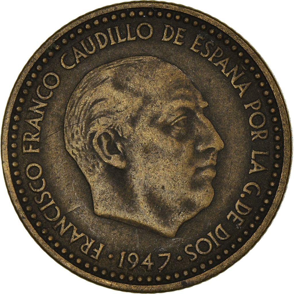 Coin, Spain, Francisco Franco, caudillo, Peseta, 1953, | European Coins