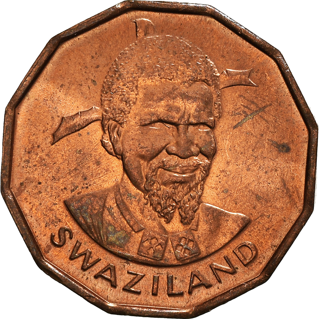 Coin, Swaziland, Sobhuza II, Cent, 1974, British Royal Mint, , Bronze