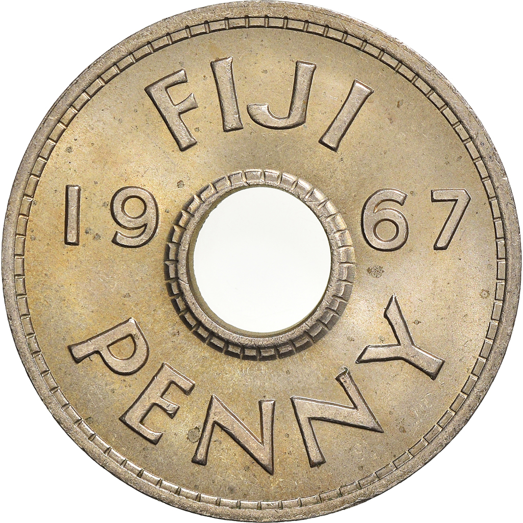 Coin, Fiji, Elizabeth II, Penny, 1967, , Copper-nickel, KM:21