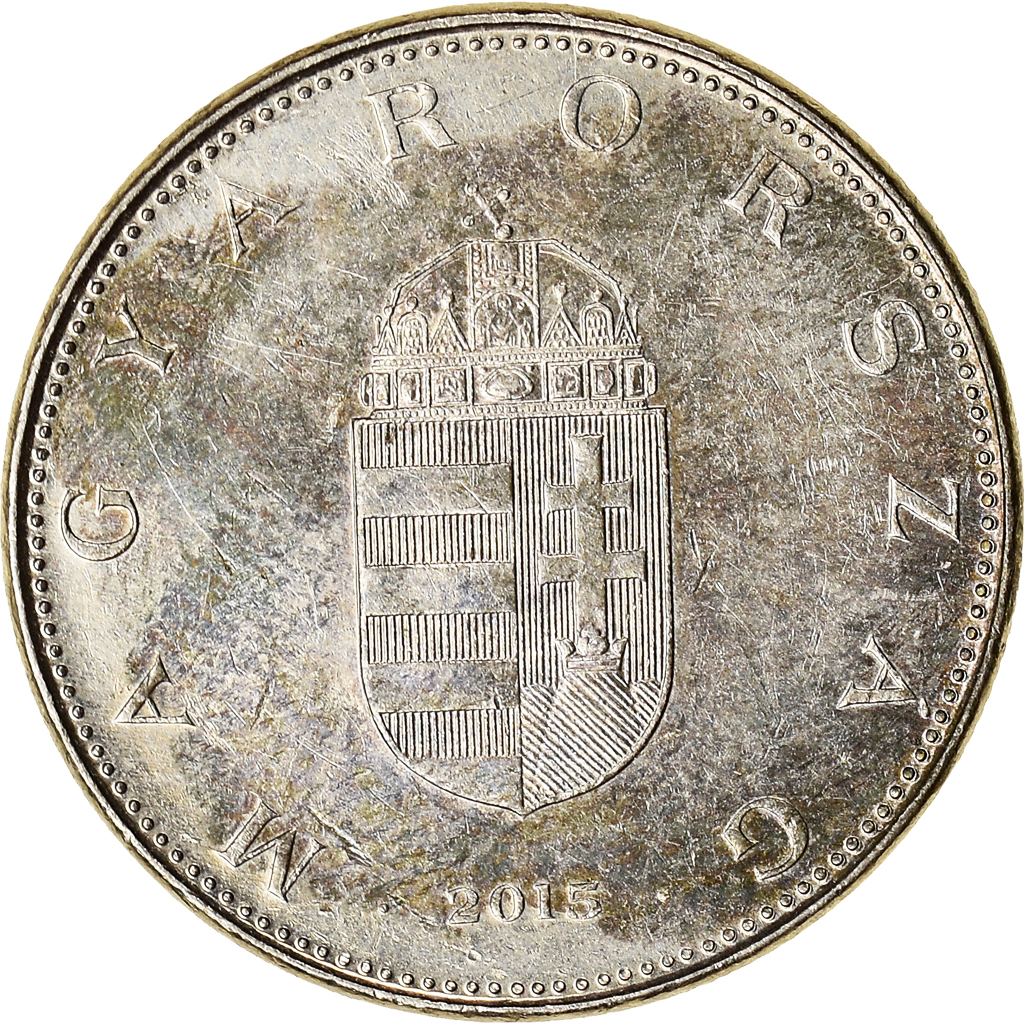 Coin, Hungary, 10 Forint, 2015, Budapest, , Copper-nickel, KM:695