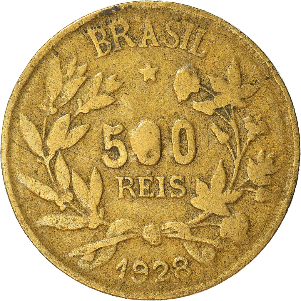 [#962047] moneda, brasil, 500 reis, 1928 - Compra venta en todocoleccion