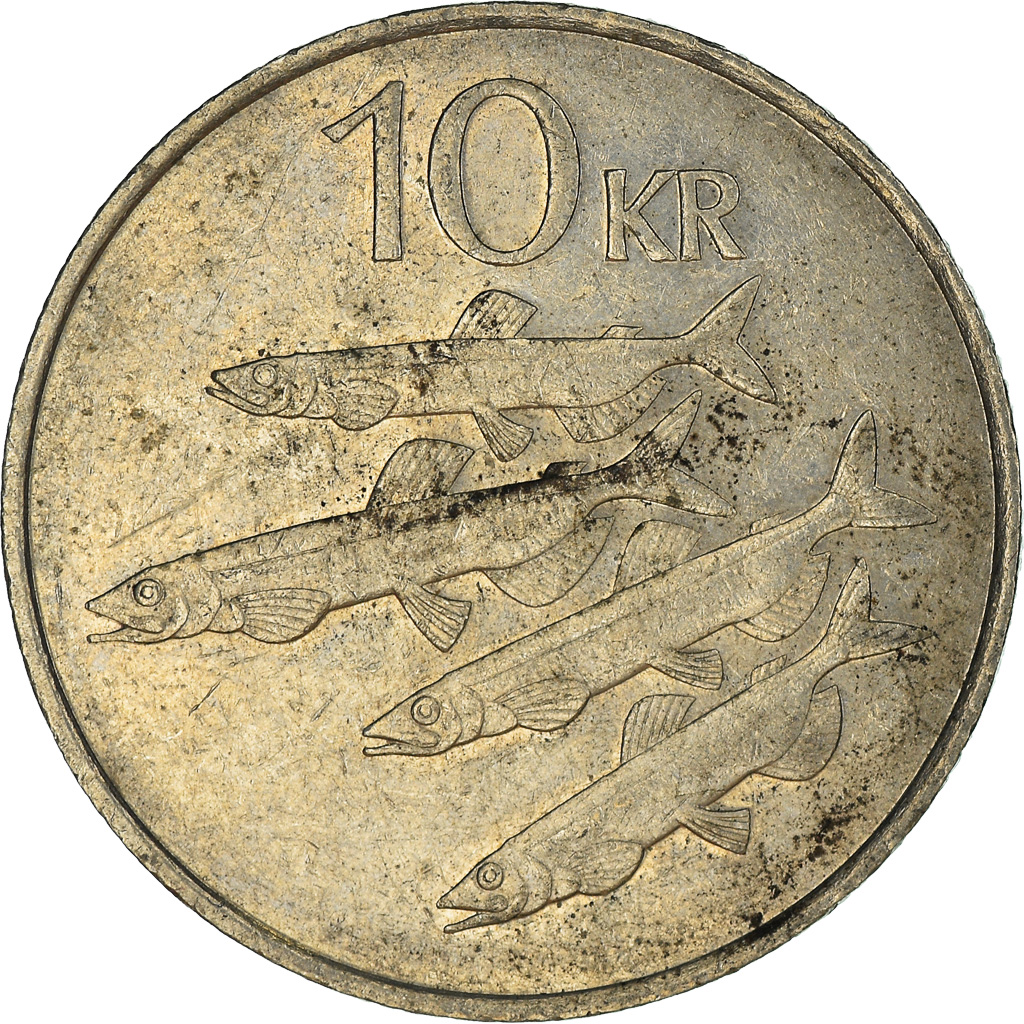 Coin, Iceland, 10 Kronur | European Coins