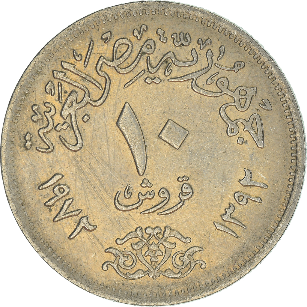 Coin, Egypt, 10 Piastres | African Coins