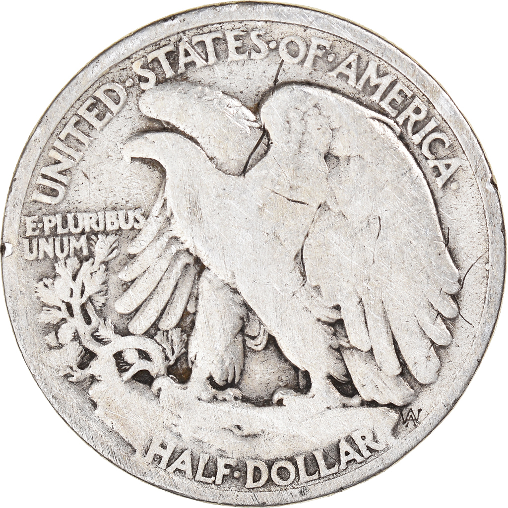 Coin, United States, Walking Liberty, Half Dollar, 1934, Philadelphia