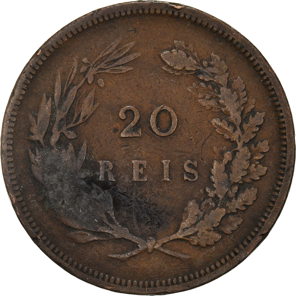 [#966220] moneda, portugal, 20 reis, 1891 - Compra venta en todocoleccion