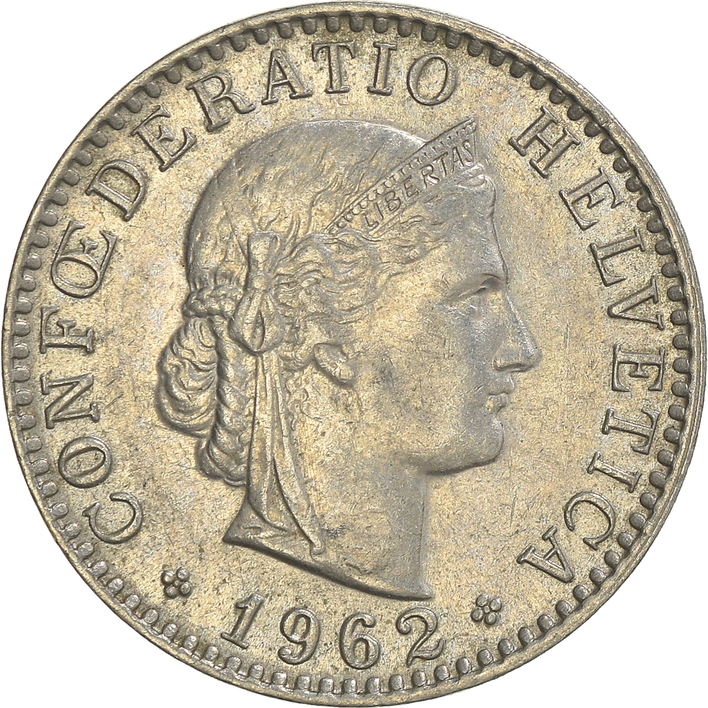 [#968115] moneda, suiza, 20 rappen, 1962 - Compra venta en todocoleccion