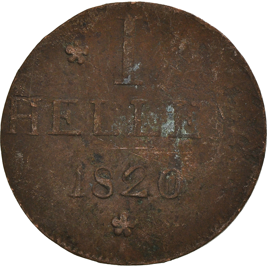 Coin, German States, Heller, 1820 | European Coins