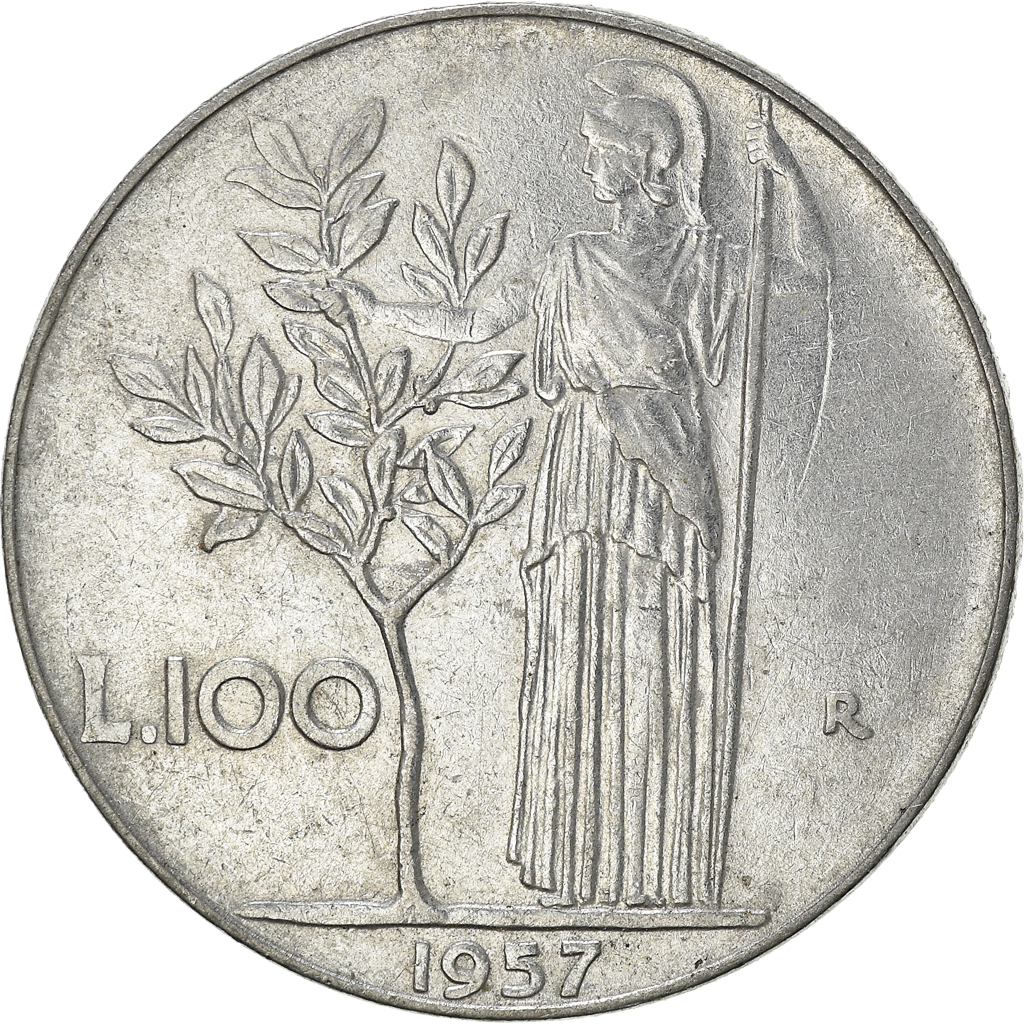 [#969230] moneda, italia, 100 lire, 1957 - Compra venta en todocoleccion