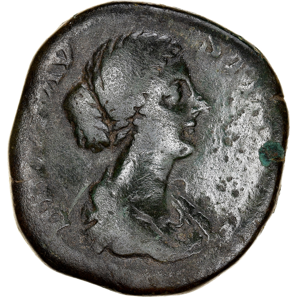 Coin, Diva Faustina II, Sestertius, 175-176, Rome, Consecratio,