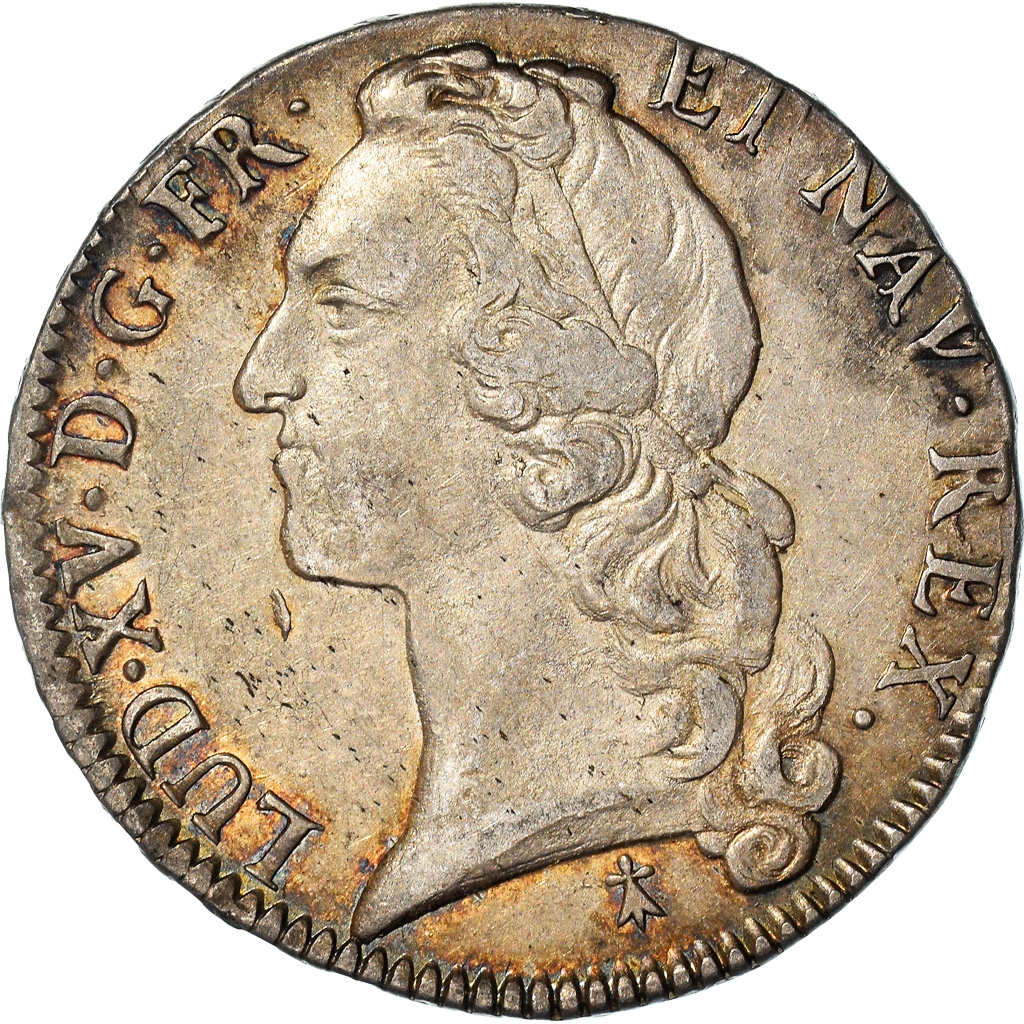Coin, France, Louis XV, Écu au bandeau, Ecu, 1751, Rennes, , Silver