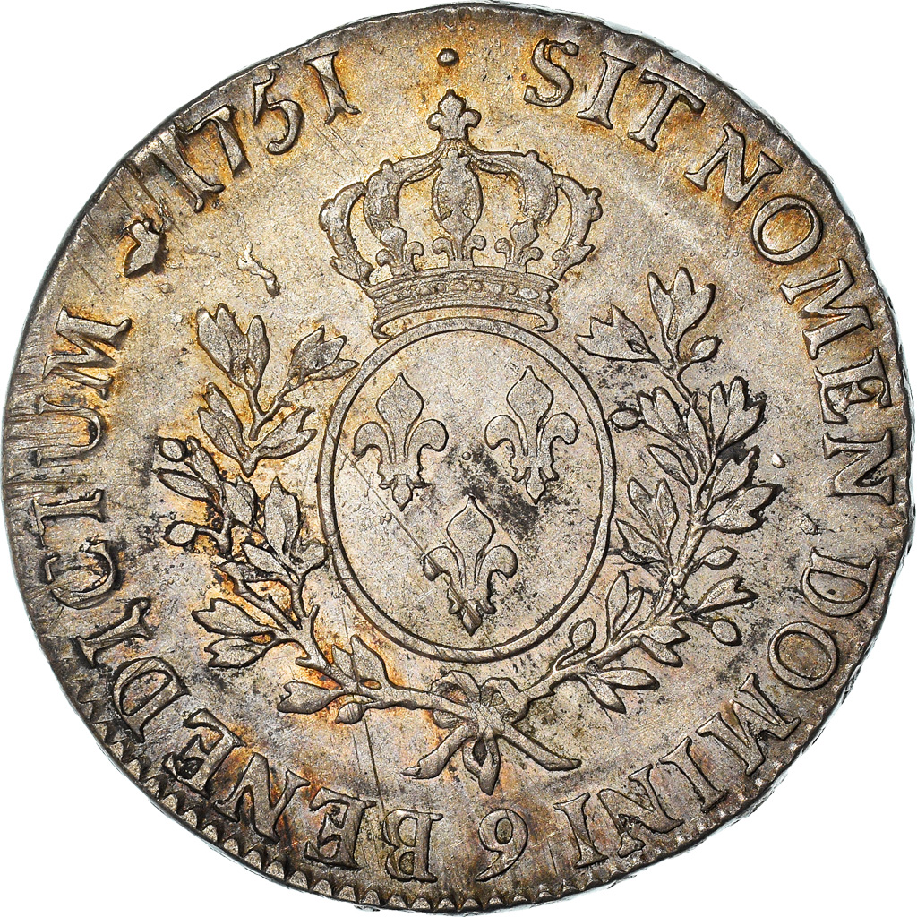 Coin, France, Louis XV, Écu au bandeau, Ecu, 1751, Rennes, , Silver