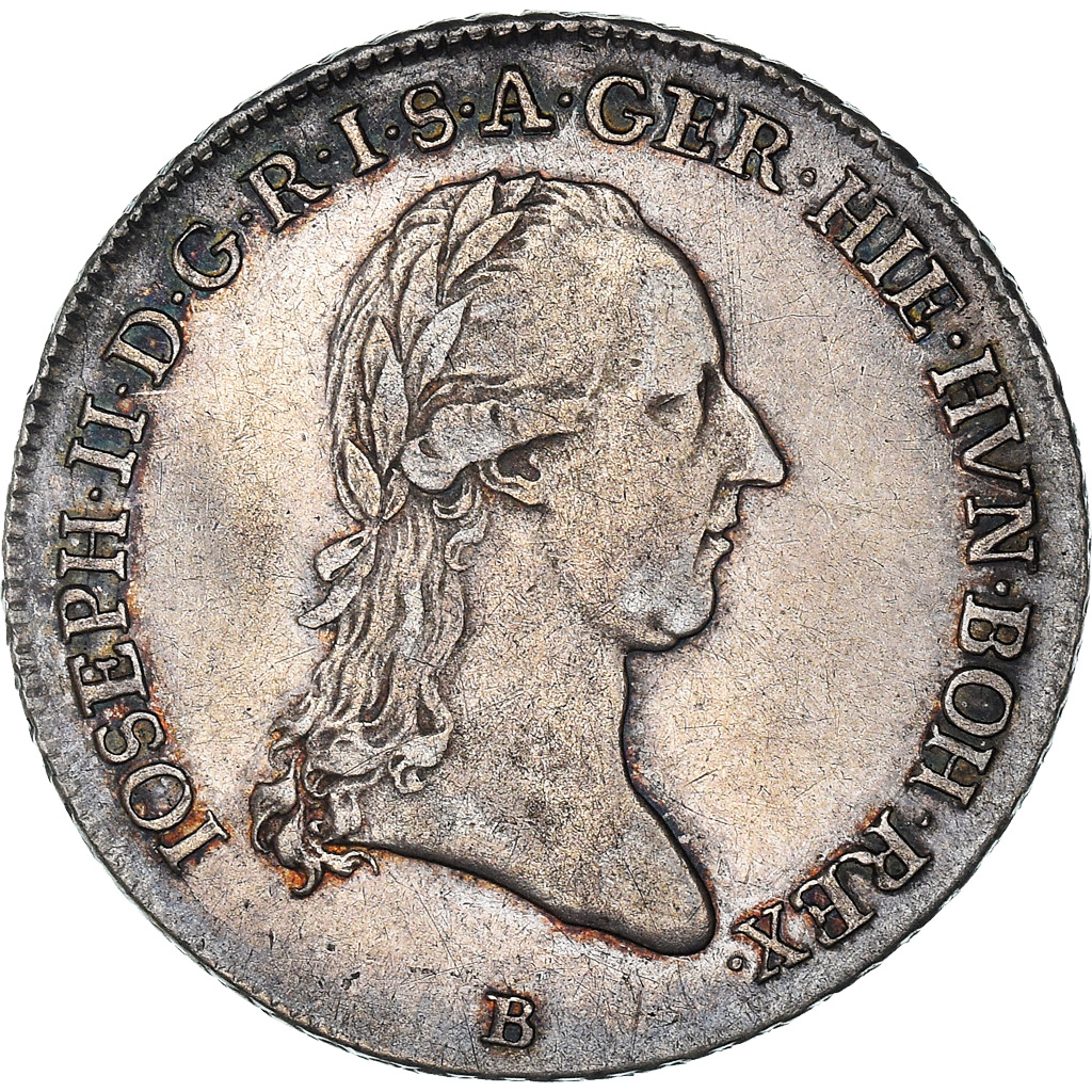 Coin, AUSTRIAN NETHERLANDS, Joseph II, 1/4 Kronenthaler, 1789, Kremnitz