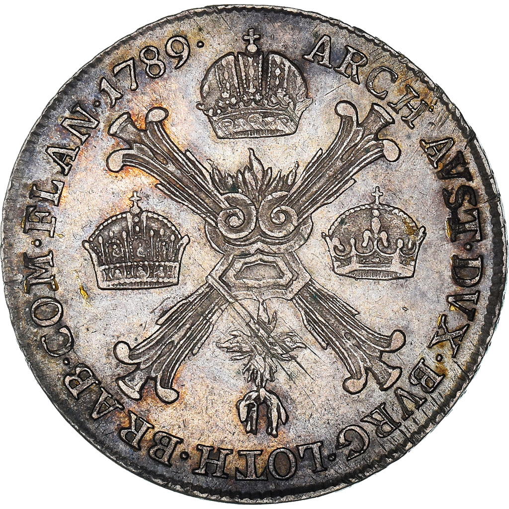 Coin, AUSTRIAN NETHERLANDS, Joseph II, 1/4 Kronenthaler, 1789, Kremnitz