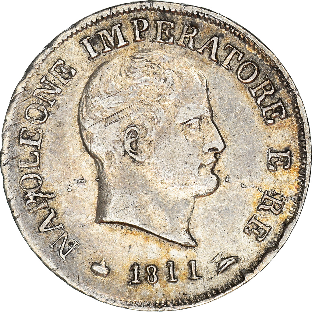 Coin, ITALIAN STATES, KINGDOM OF NAPOLEON, Napoleon I, 10 Soldi, 1811 ...