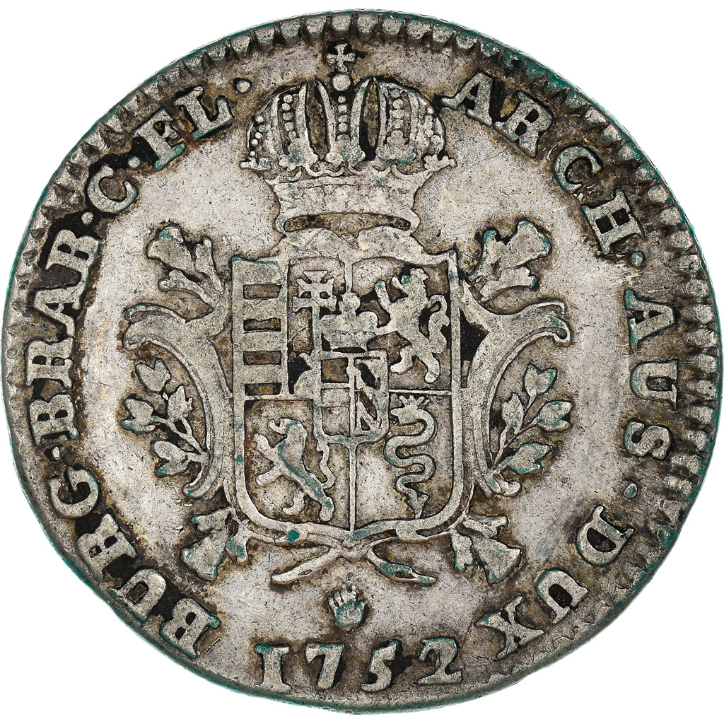 Coin, AUSTRIAN NETHERLANDS, Maria Theresa, 1/4 Ducaton, 1752, Anvers,