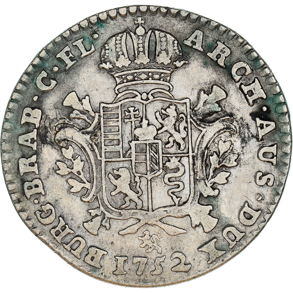 Coin, AUSTRIAN NETHERLANDS, Maria Theresa, 1/4 Ducaton, 1752, Bruges,
