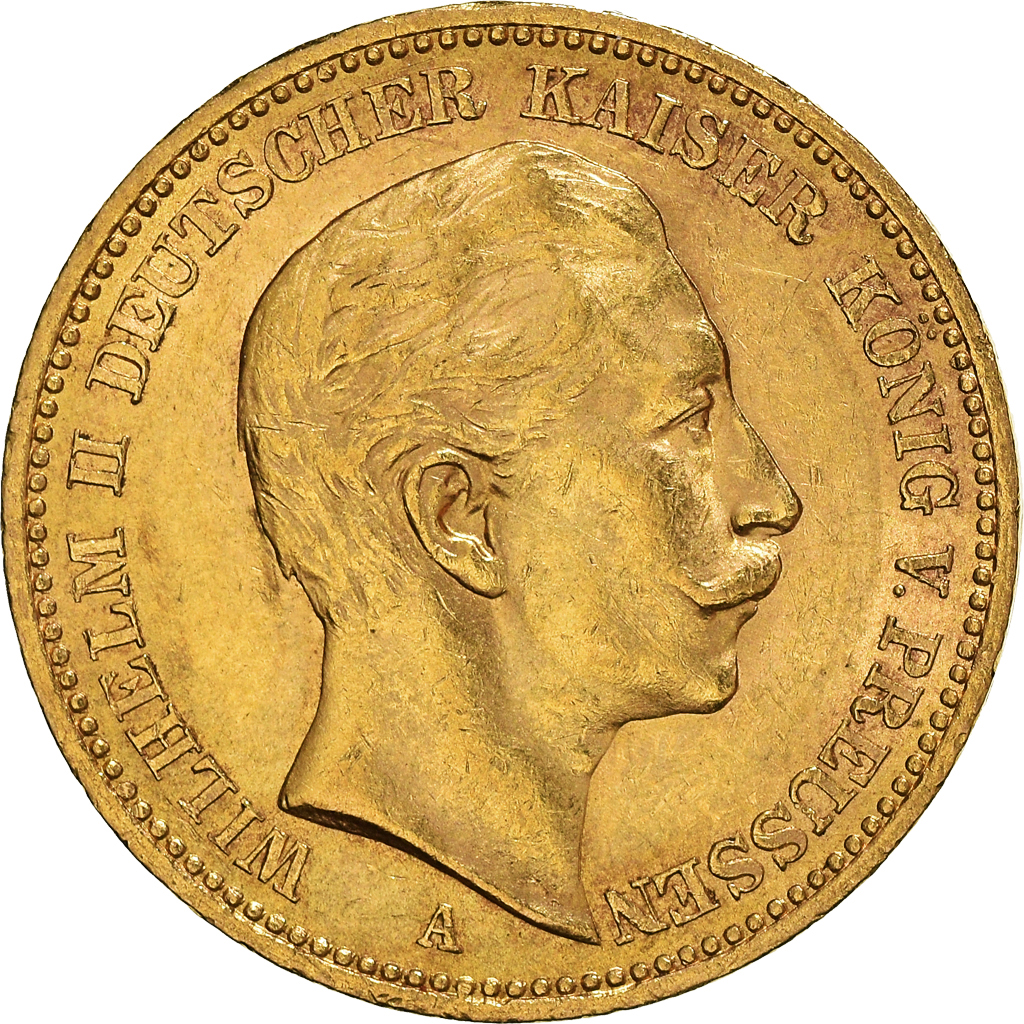 Coin, German States, PRUSSIA, Wilhelm II, 20 Mark, 1906, Berlin,