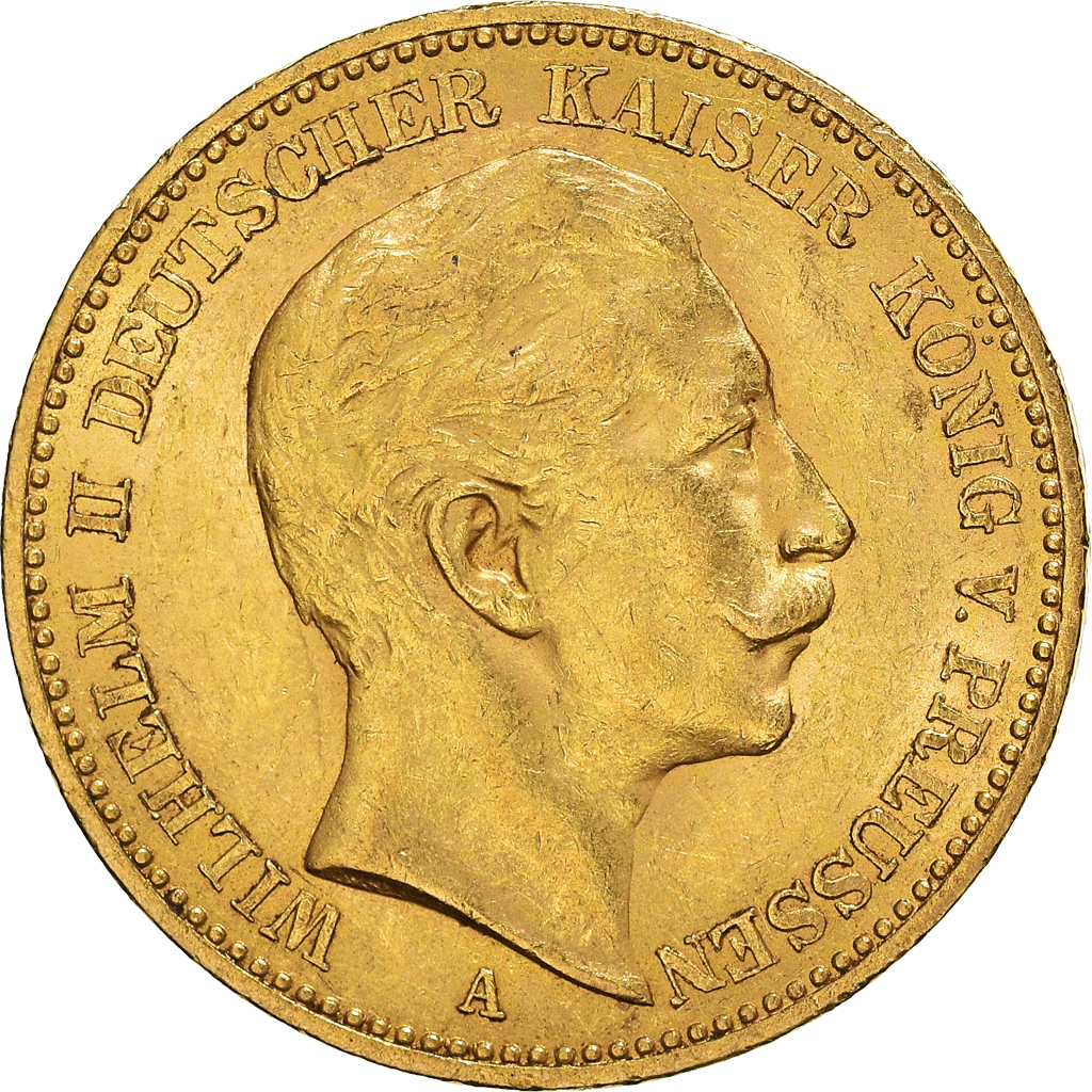Coin, German States, PRUSSIA, Wilhelm II, 20 Mark, 1902, Berlin,